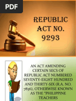 pd1006, Ra 7836, Ra 9293 | PDF | Teachers | Licensure