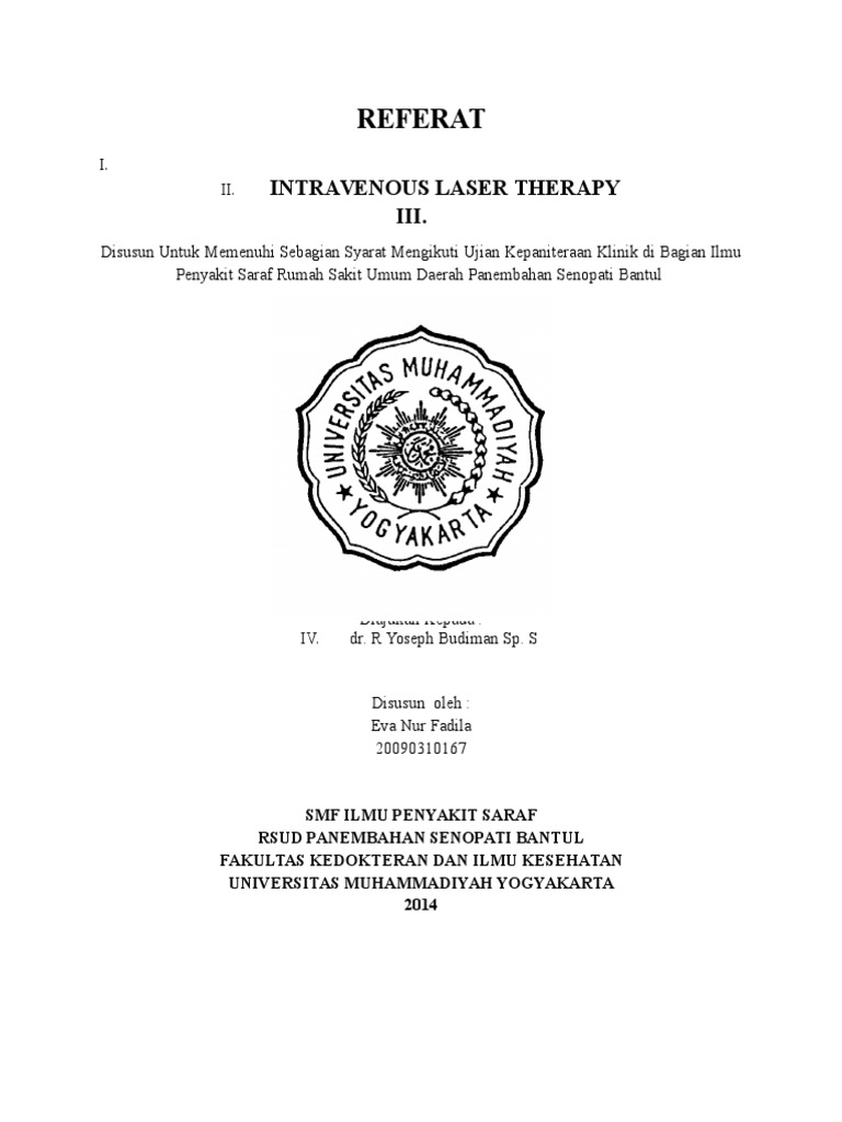 Laser Intravena Terapi | PDF