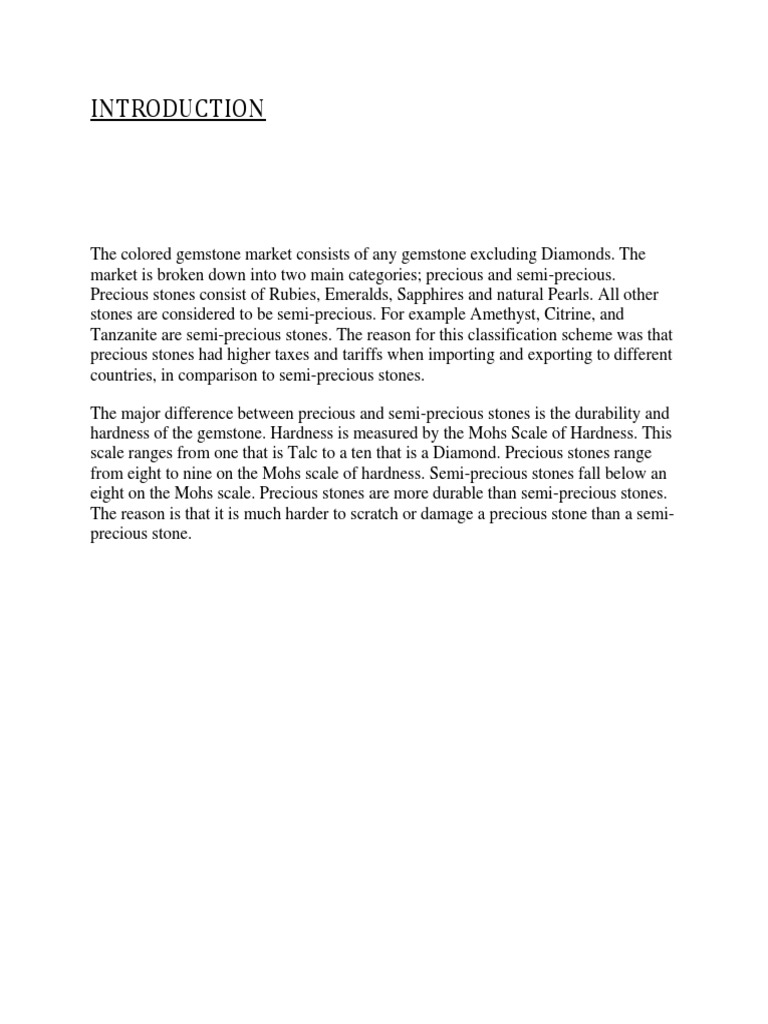 Consumer Buying Behaviour of Precious and Semi Precious Stones | PDF ...