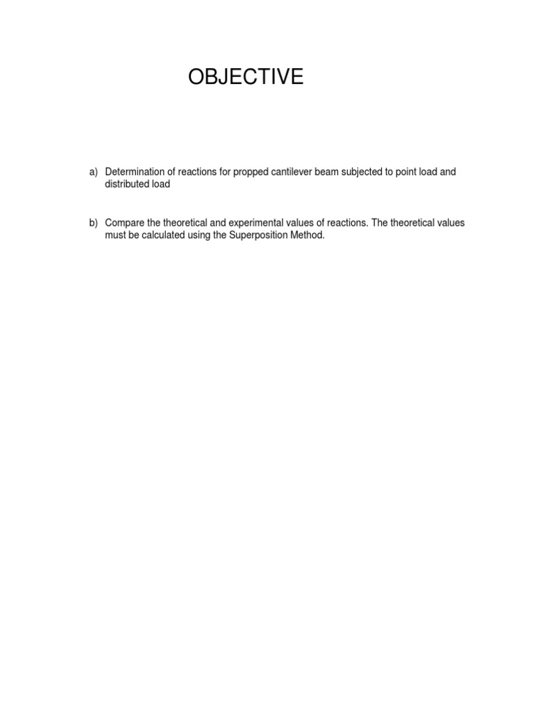 Reactions of Propped Cantilever Beam | PDF