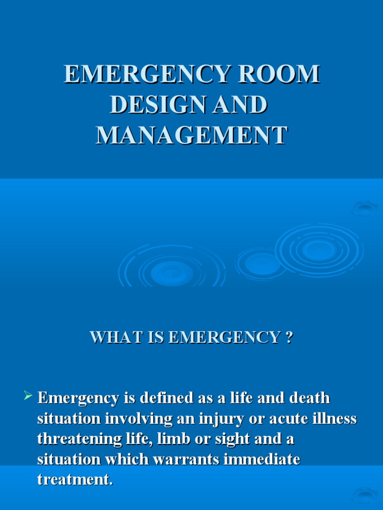 Emergency Room Design and Management | PDF | Emergency Department ...