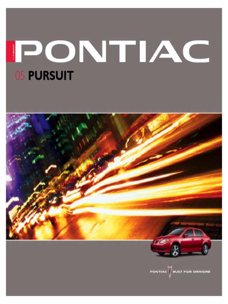 2005 Pontiac Pursuit Brochure Canada | PDF | General Motors | Pontiac