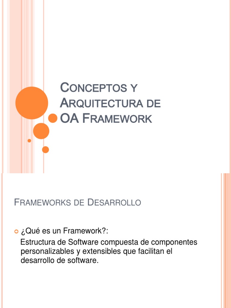 Conceptos OA Framework | PDF | Marco de software | Modelo – Vista – Controlador