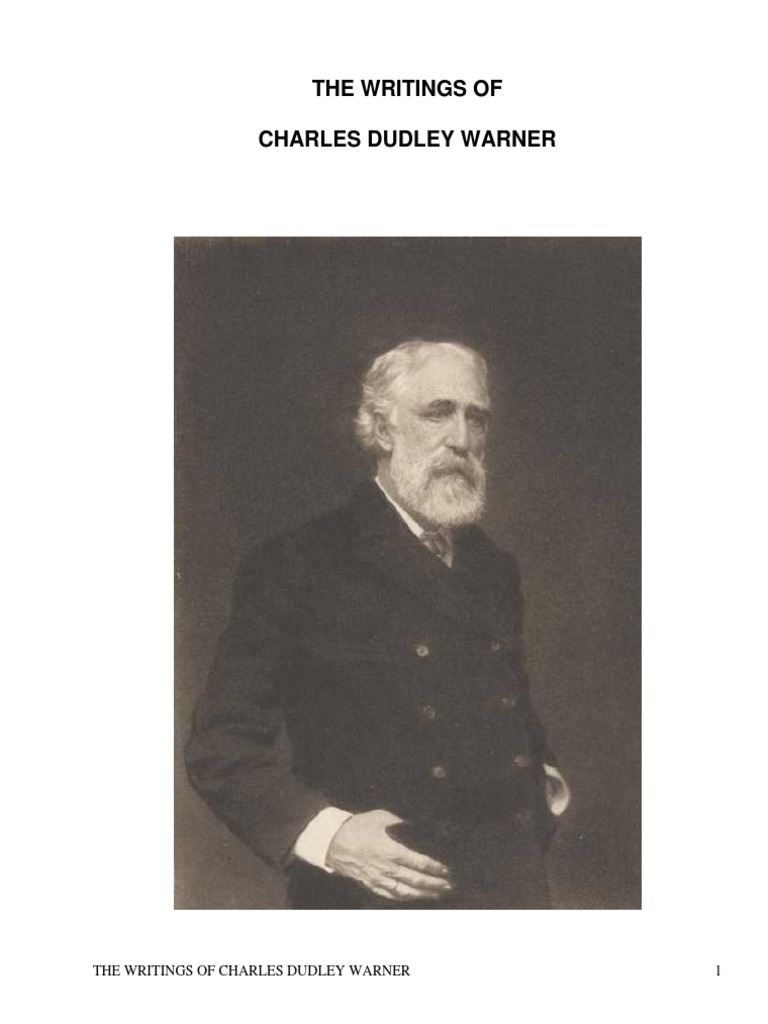 Images From Works of Charles D. Warner by Warner, Charles Dudley, 1829 ...