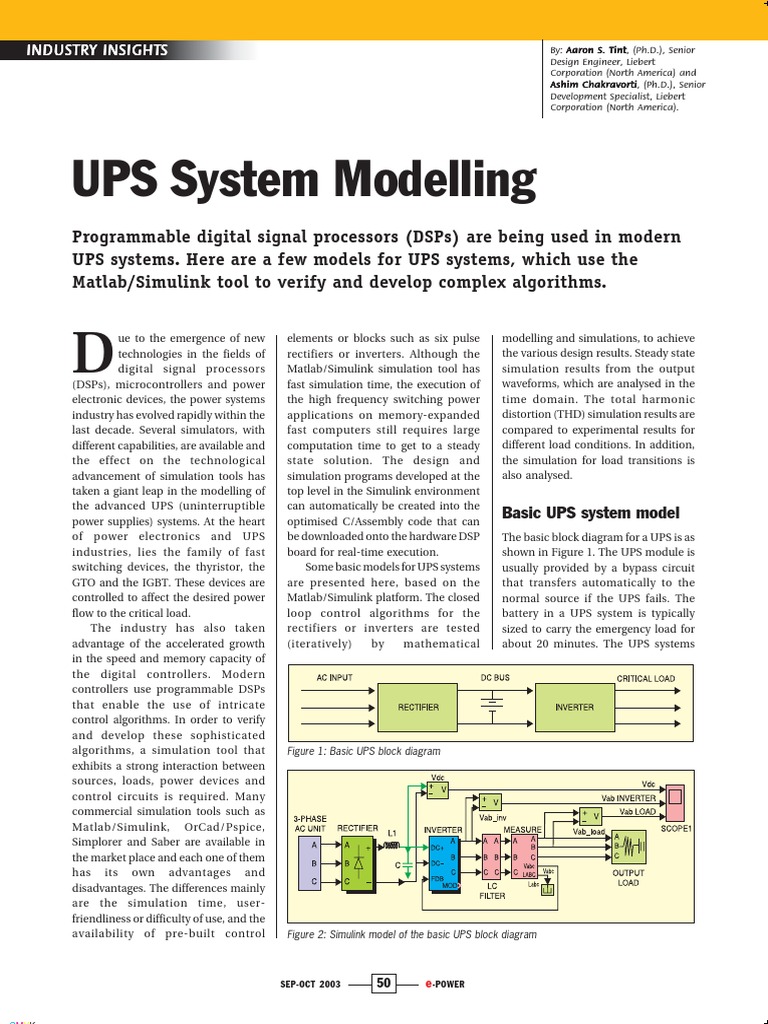 UPS System | PDF | Power Inverter | Rectifier