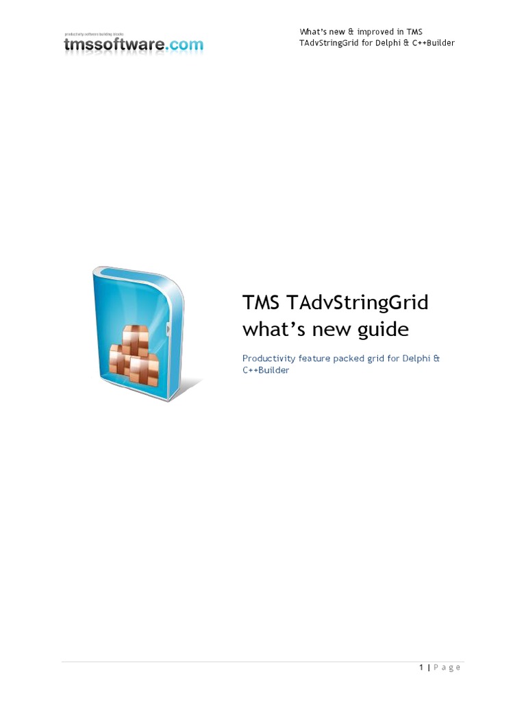 TMS TAdvStringGrid v6.1 What's New PDF | PDF