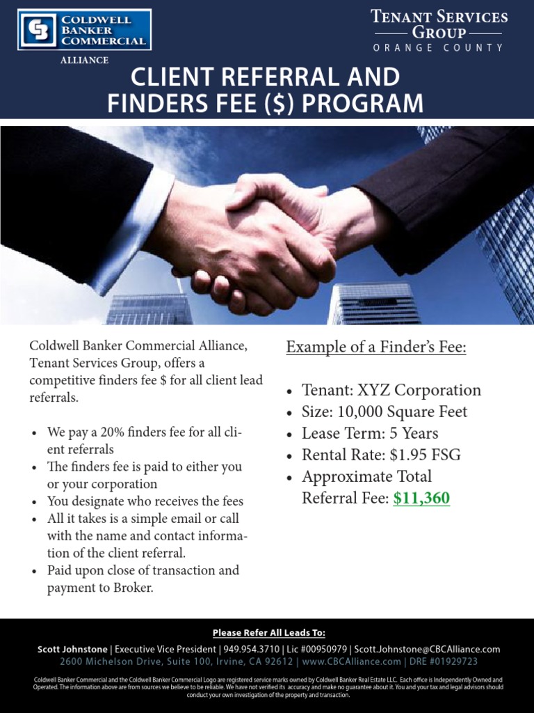 Client Referral and Finder's Fee Program | PDF