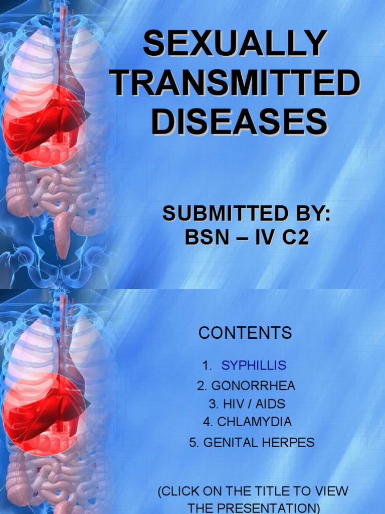 Sexually Transmitted Diseases | PDF | Herpes Simplex | Hiv/Aids