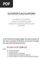 Lift and Escalator Motor Sizing | PDF | Elevator | Power (Physics)