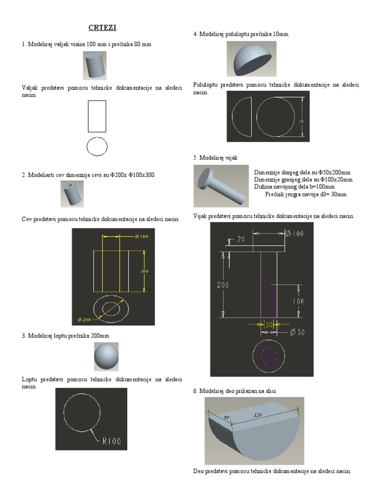 Modeliranje Mašinskih Elemenata I Konstrukcije - Predavanje - Crtezi Obicno
