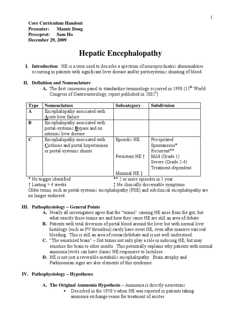 Hepatic Encephalopathy | Cirrhosis | Medicine