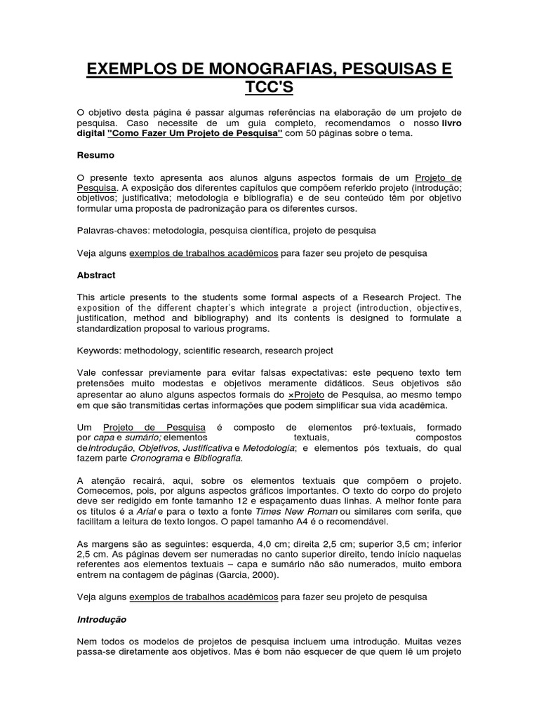 Exemplos de Monografias | PDF | Citação | Science
