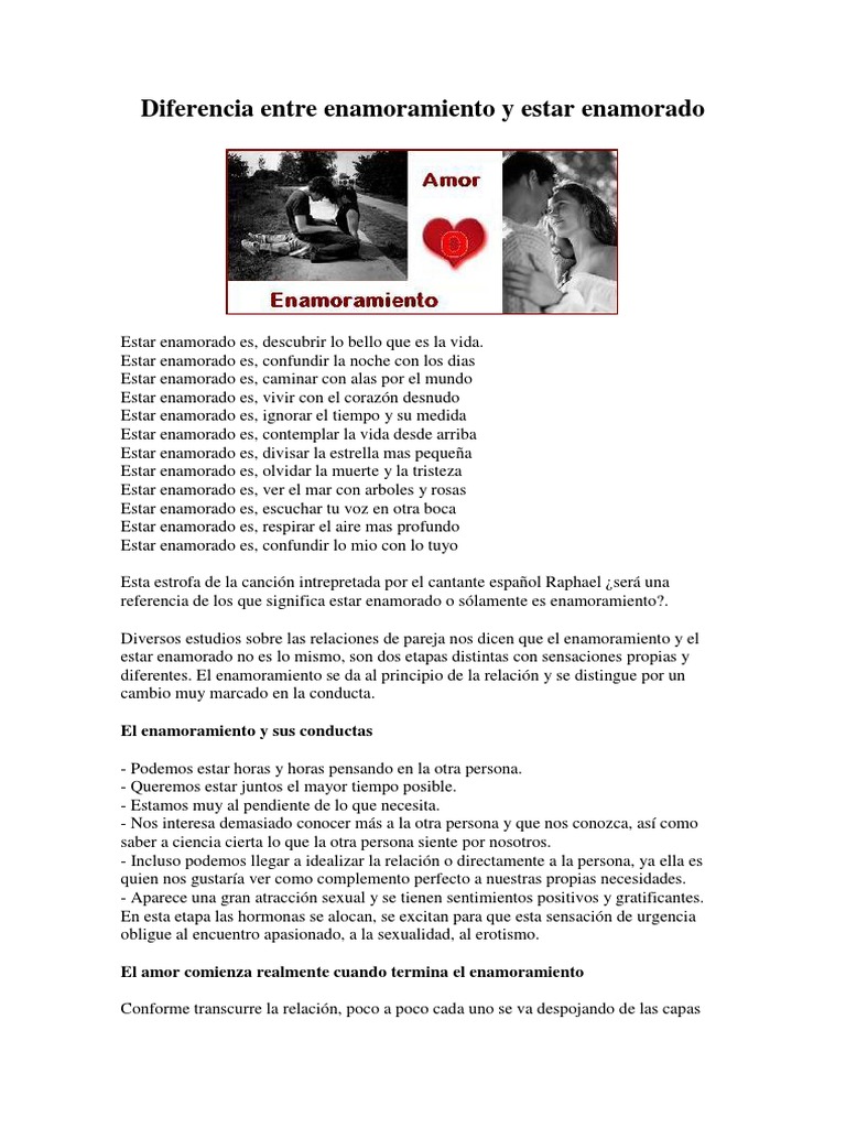 El Enamoramiento | PDF | Amor | Verdad