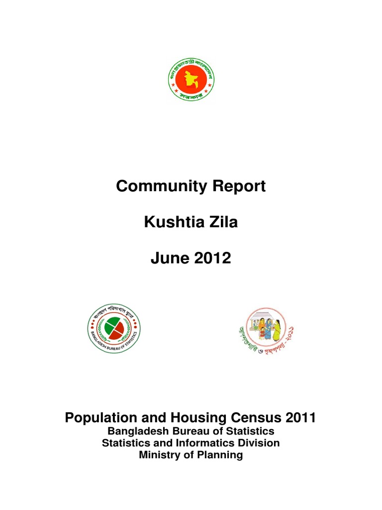 Kushtia at A Glance | PDF | Census | Optical Character Recognition