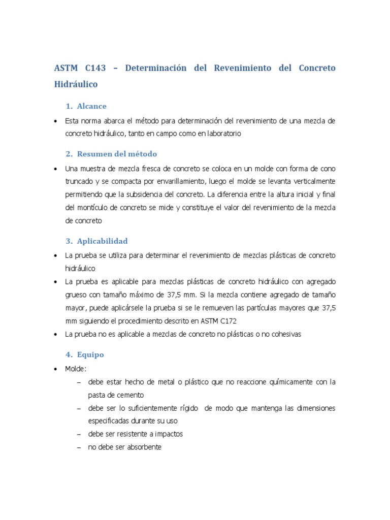 Astm C143 | PDF | Volumen | Science