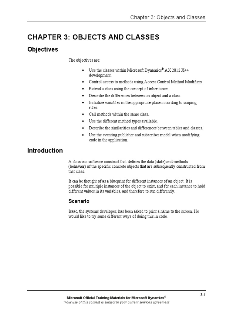 Ax2012 Enus Devii 03 Pdf Class Computer Programming Method Computer Programming 