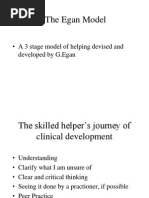 Egan's Three-Stage Counseling Model | PDF | Psychotherapy | Psychology