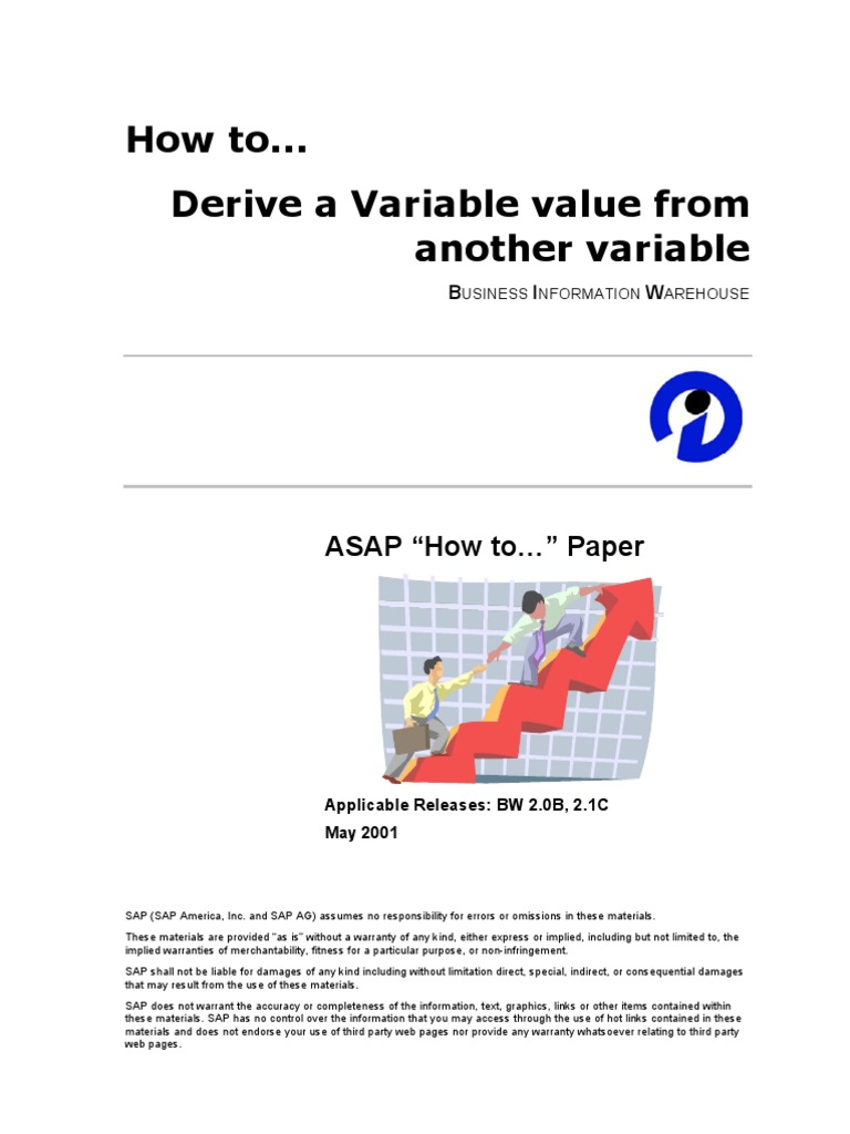 How To... Derive A Variable Value From Another Variable | PDF ...