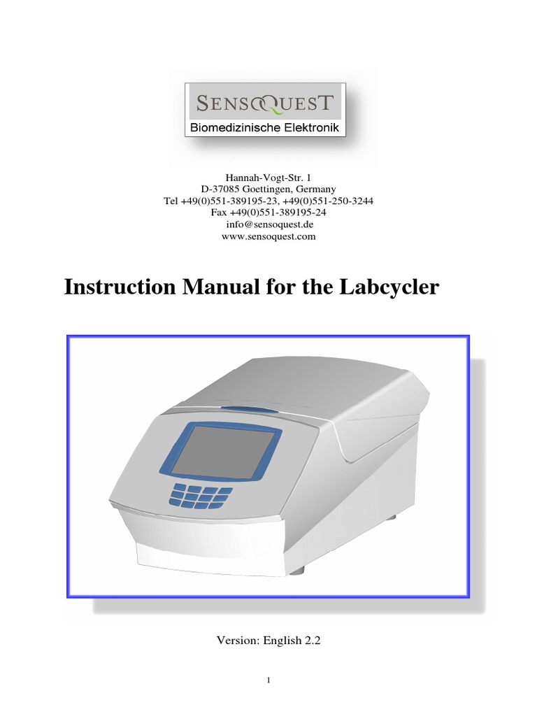 Labcycler Instruction Manual | PDF | Icon (Computing) | Computer File