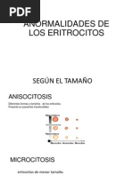 Alteraciones Hemáticas | PDF | Glóbulo rojo | Plasmodium Falciparum