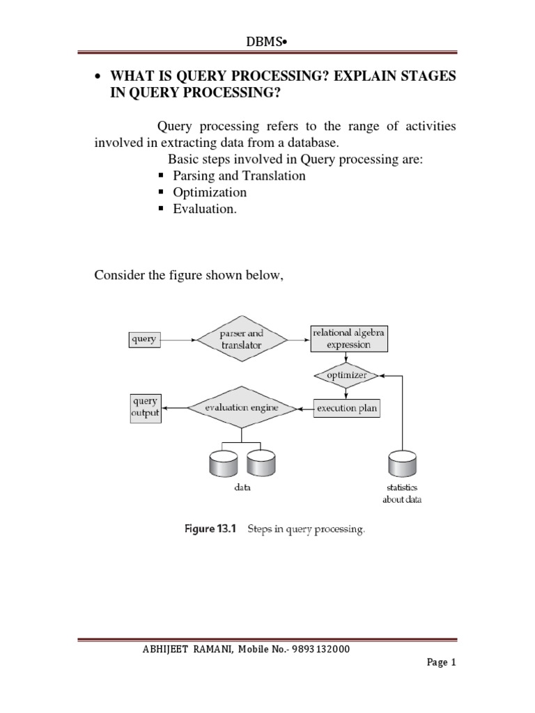 Query Processing | Parsing | Databases | Free 30-day Trial | Scribd Query Processing | Parsing | Databases | Free 30-day Trial | Scribd