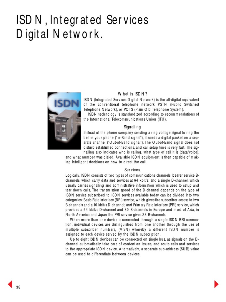 Understanding ISDN Technology | PDF | Network Architecture | Networks