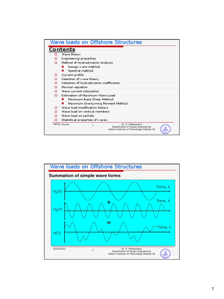 Wave Loads | PDF | Waves | Drag (Physics)