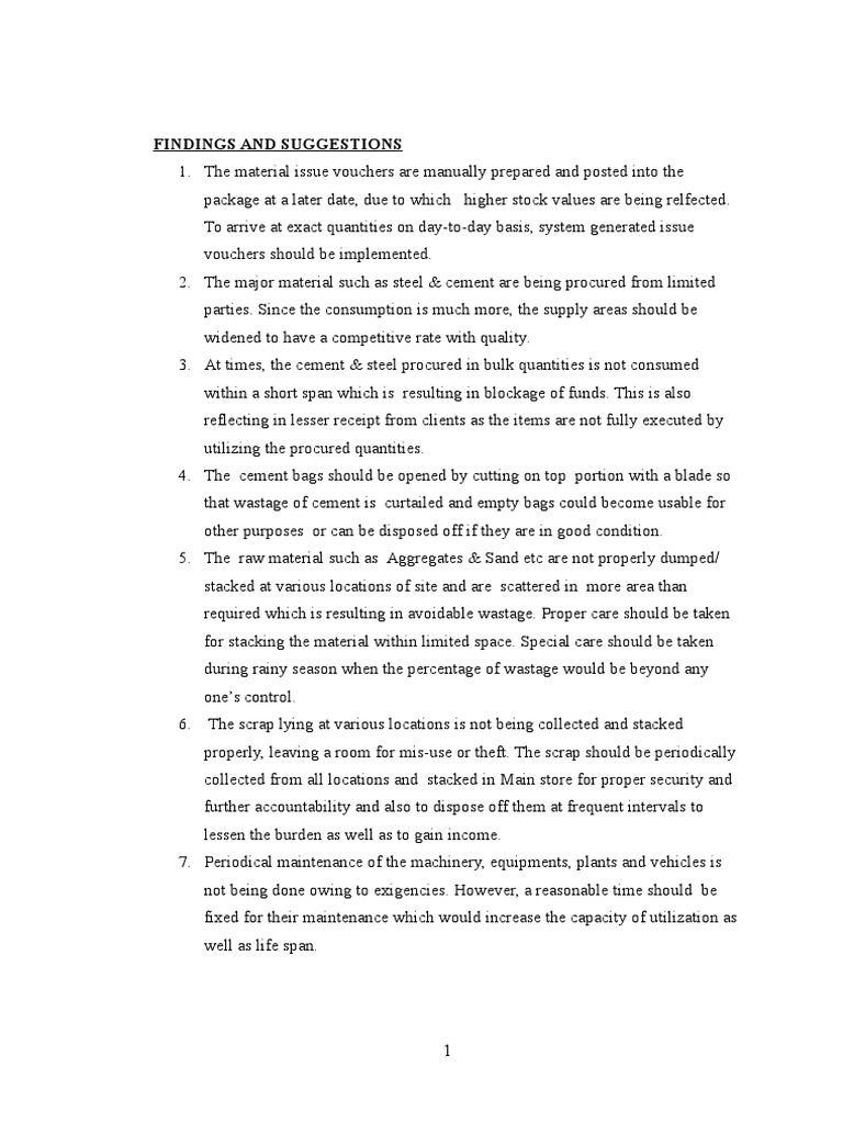 Findings and Suggestions | PDF | Economies | Business