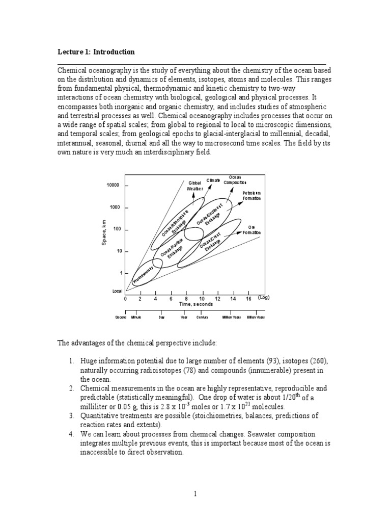 Chemical Oceanography | PDF