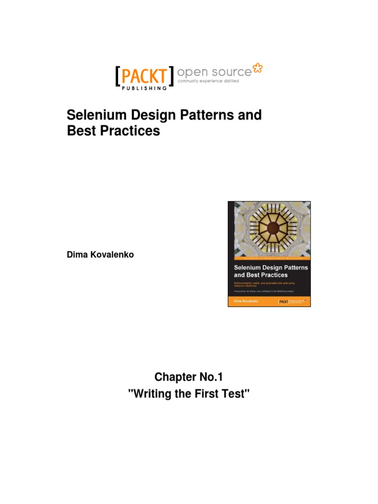 Selenium Design Patterns and Best Practices Sample Chapter | PDF ...