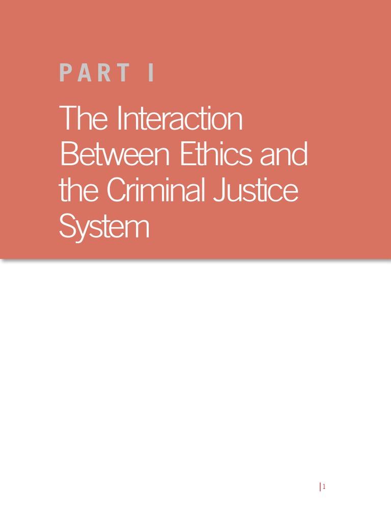 Ethics in Criminal Justice | PDF | Relativism | Morality