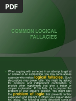 LOGIC CHAPTER 5 - Lecture Note | PDF | Fallacy | Argument