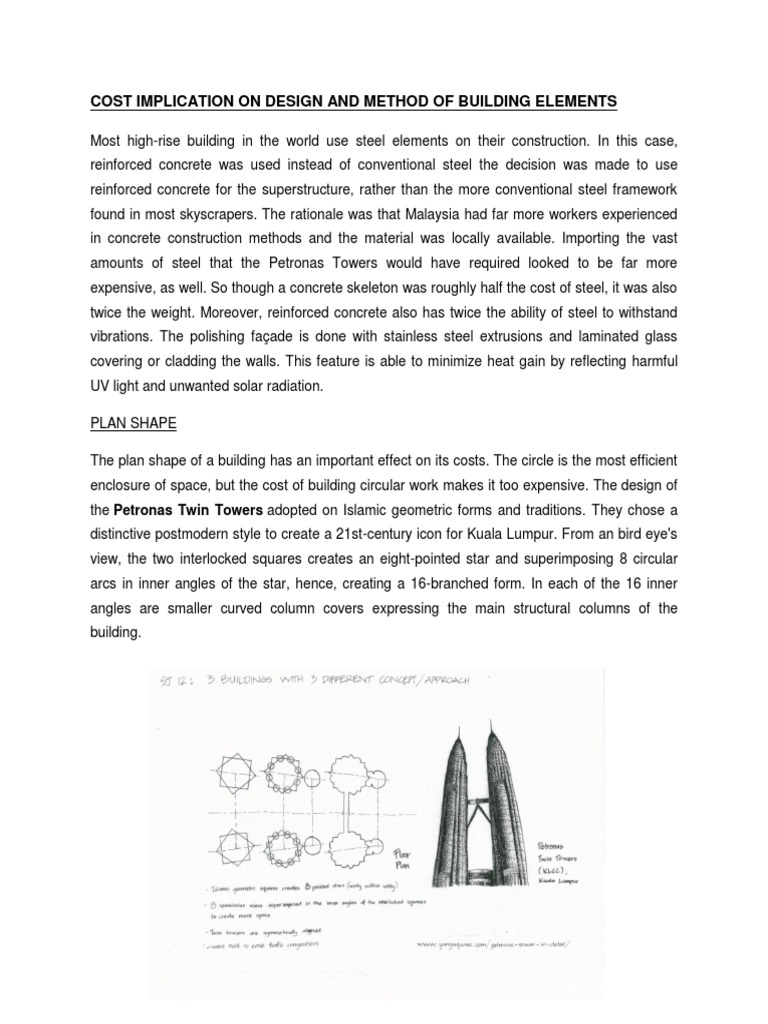 Cost Implication On Design and Method of Building Elements | PDF ...