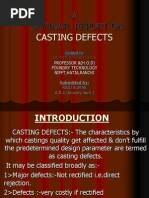 Casting Defects & Remedies | PDF | Casting (Metalworking) | Chemical ...