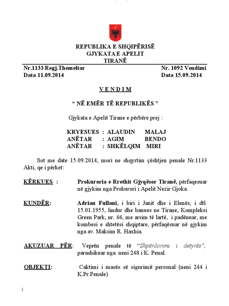 Vendimi | PDF