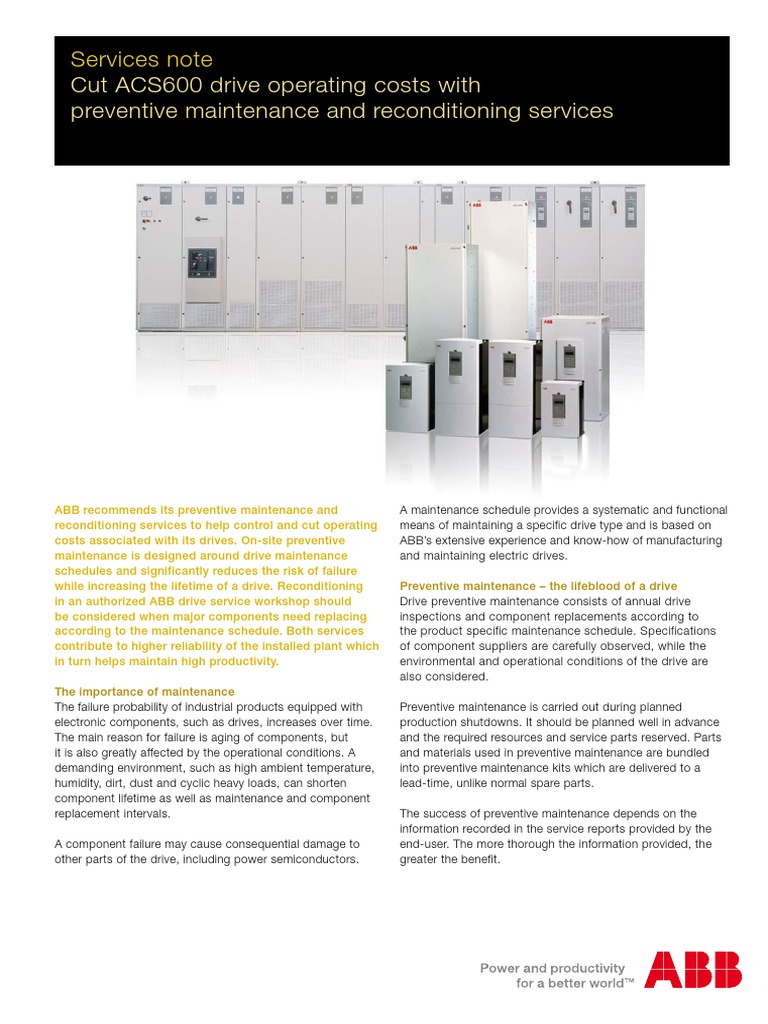 ACS 600 Fact | PDF | Reliability Engineering | Electrical Engineering