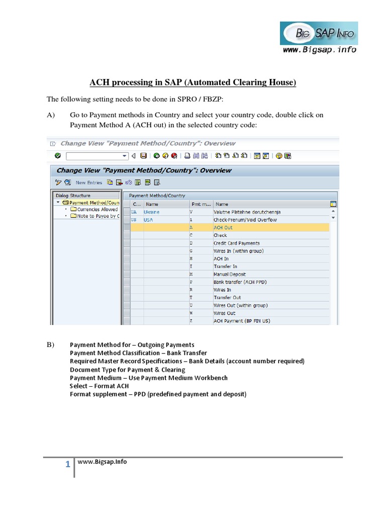 ACH Processing in SAP Using DME | PDF | Automated Clearing House | File Format