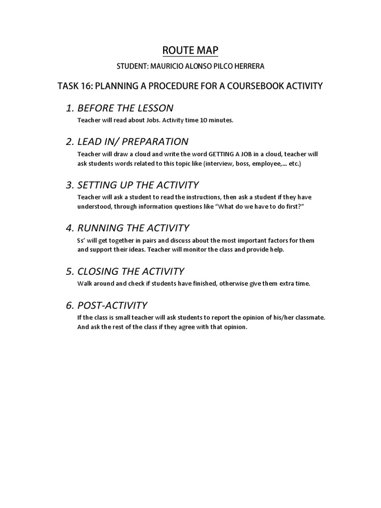 Job Preparation Classroom Activity Guide | PDF