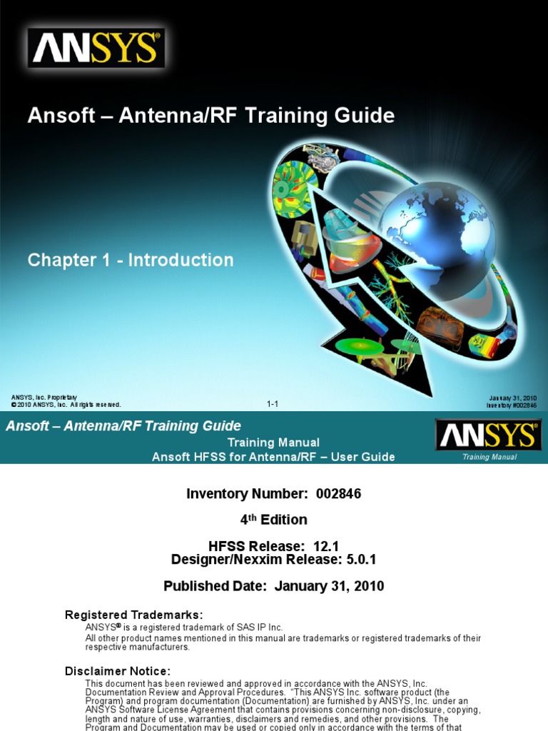 HFSS For Antenna-RF Training Guide v12 | PDF | Finite Element Method ...