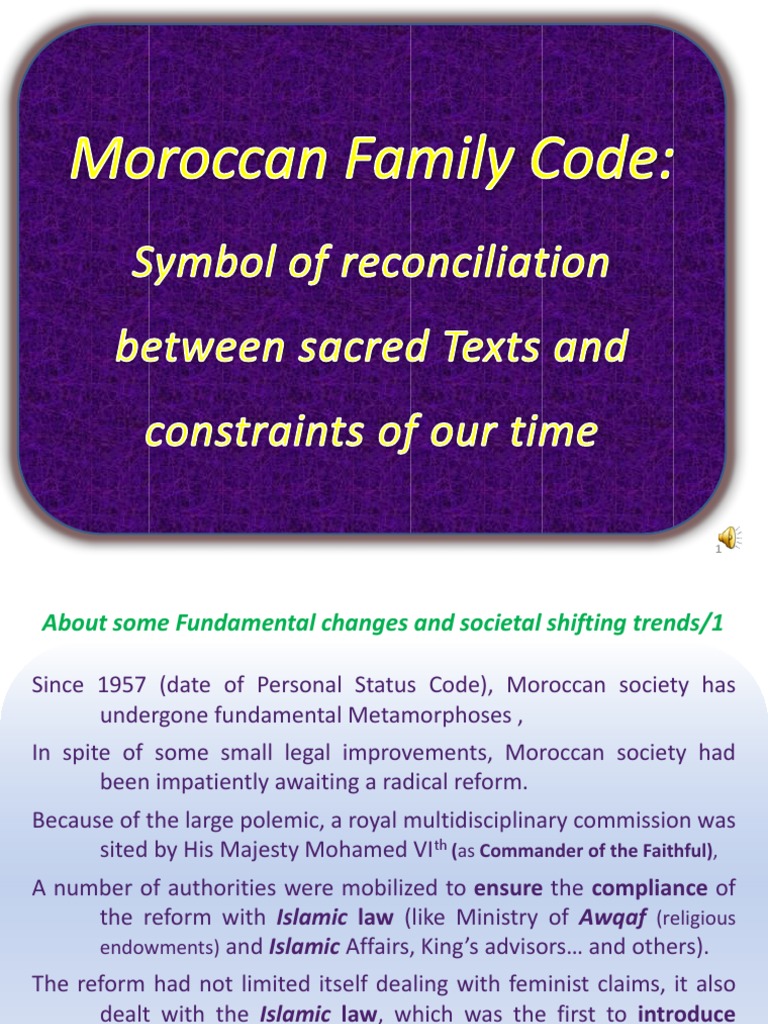 The Moudawana (Moroccan Family Code) | Polygamy | Marriage