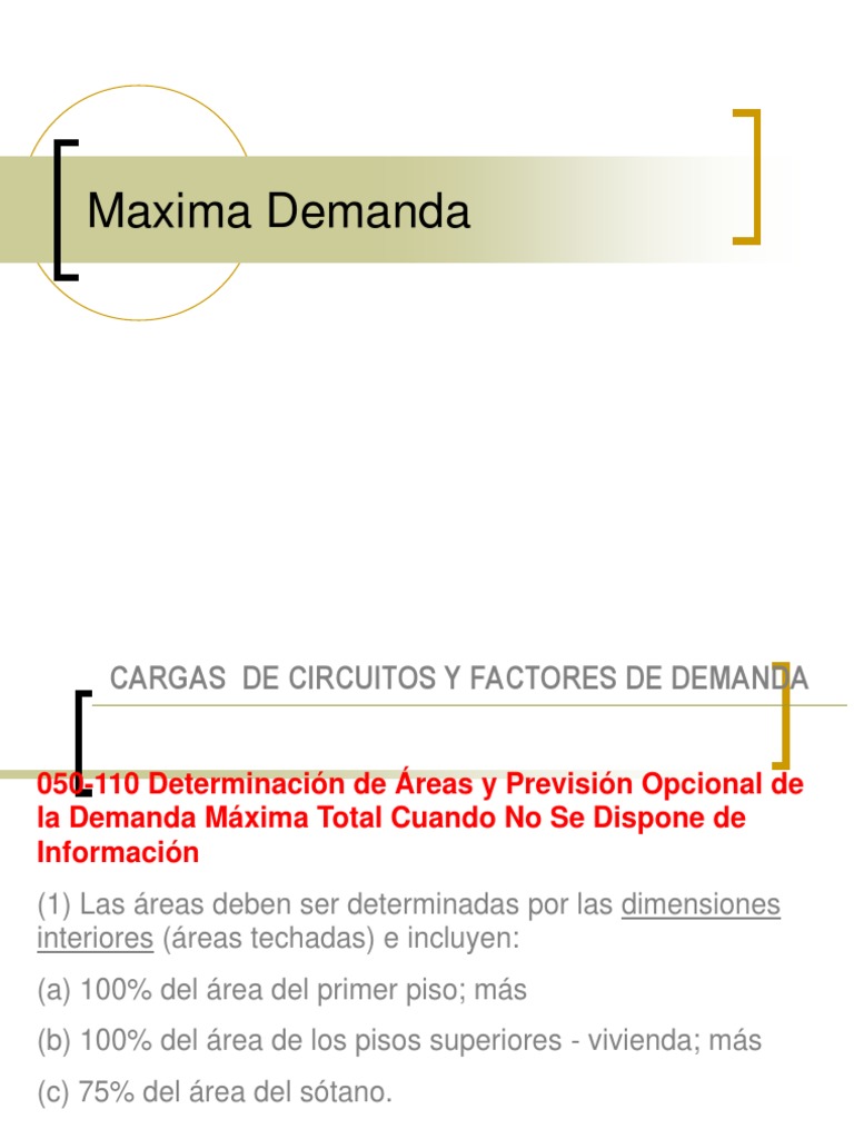 Clase 10 Maxima Demanda-2 | PDF | Vatio | Energia electrica
