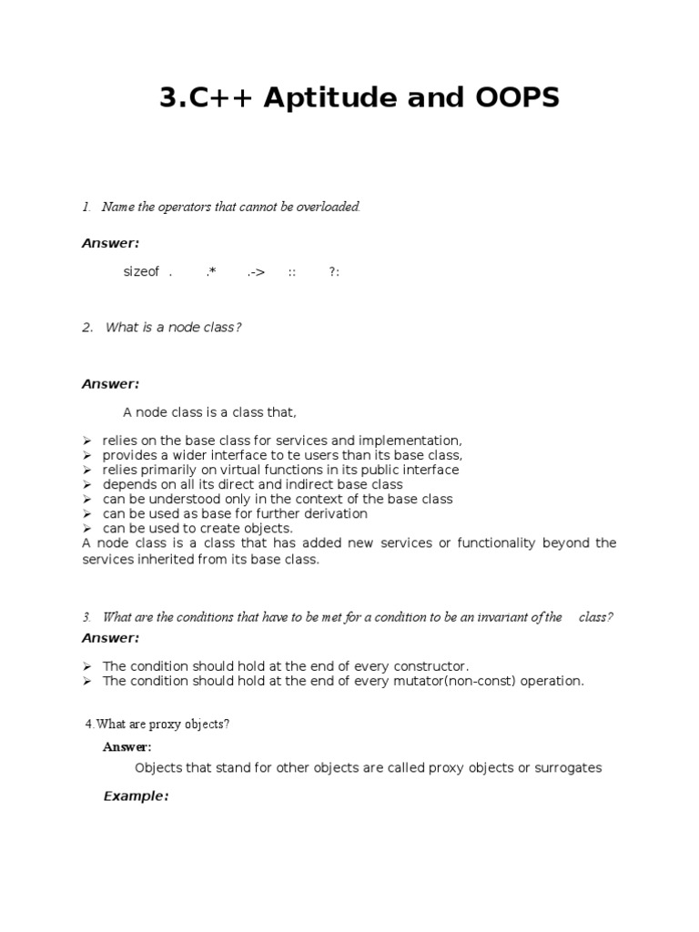 C And Oops Pdf Class Computer Programming Method Computer Programming