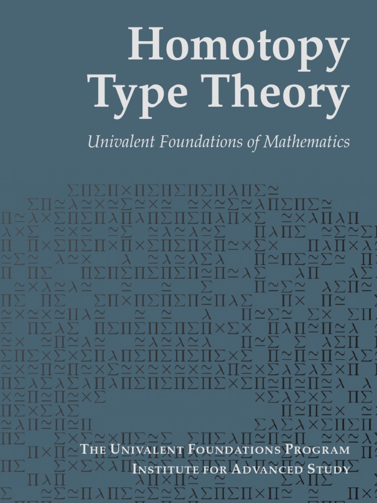 Homotopy Type Theory | PDF | Computers