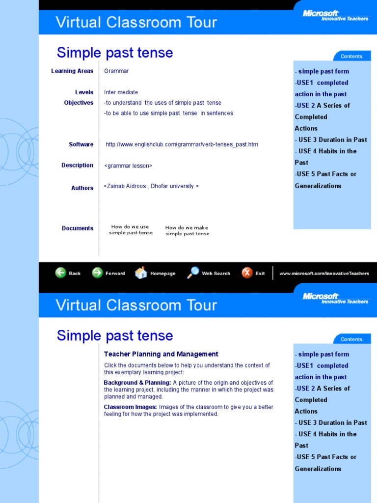 Simple Past Tense | PDF | Educational Assessment | Rubric (Academic)