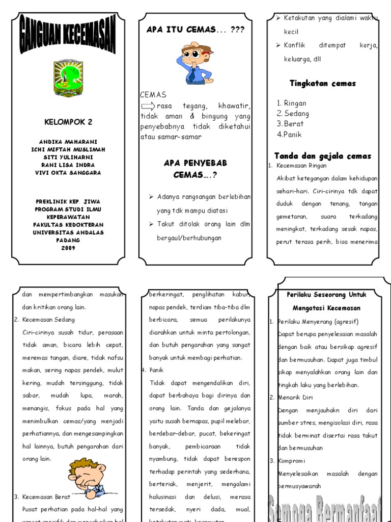 Tingkatan dan Gejala Cemas | PDF