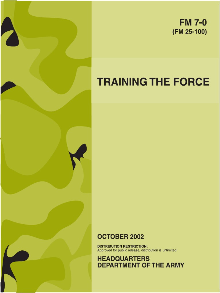 Army FM 7-0: Training the Force Guide | PDF | United States Army ...