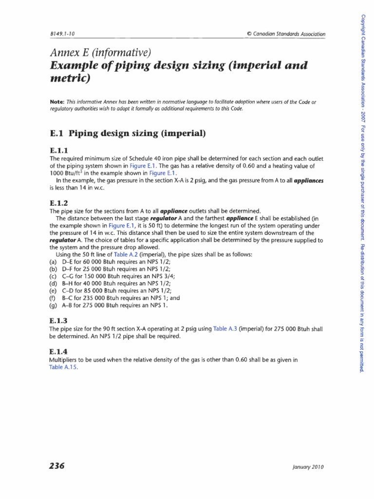 Natural Gas Pipe Sizing Section | PDF | Thermal Expansion | Pipe (Fluid ...