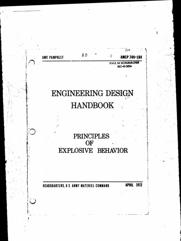 Engineering Handbook: Explosive Behavior | PDF | Teaching Methods ...