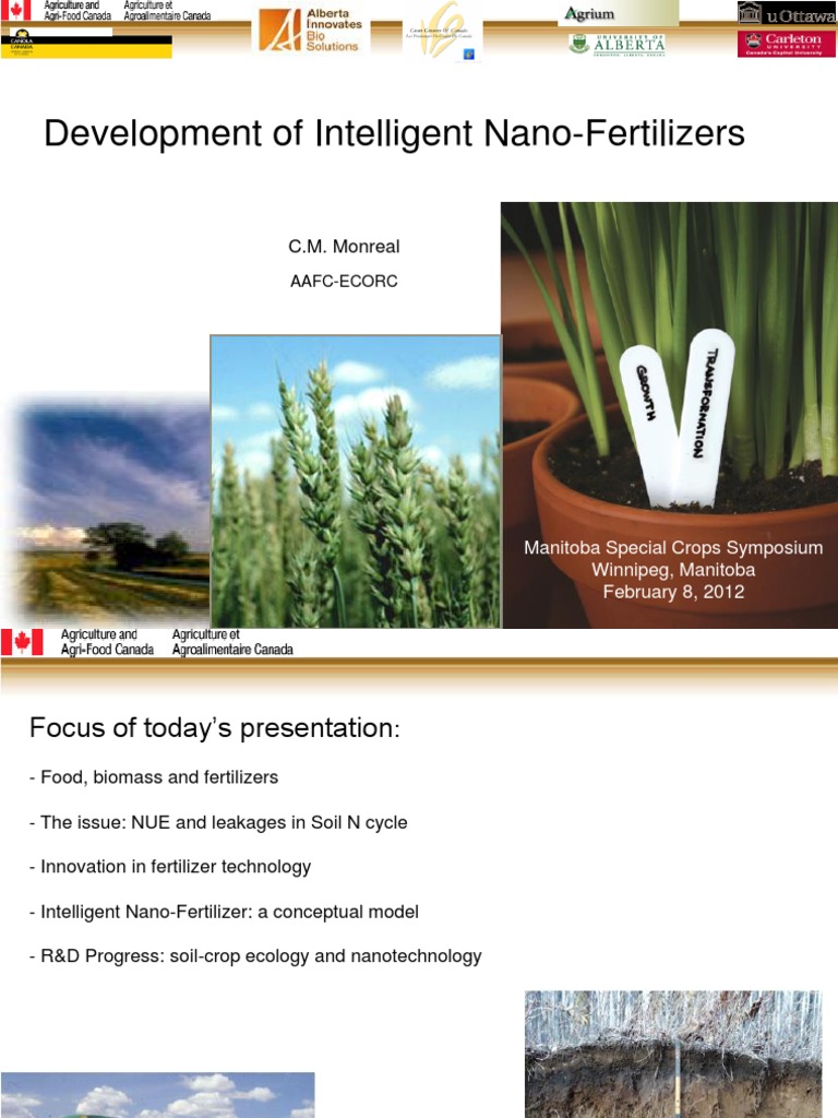Development of Intelligent Nano-Fertilizers - Monreal | Fertilizer | Soil