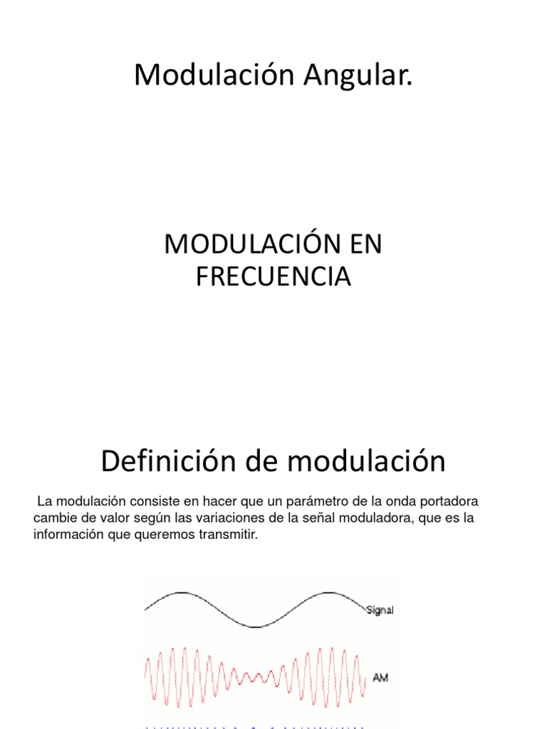 2 Modulación Angular | PDF | Modulación | Modulación de frecuencia